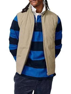 AUBIN Lancaster Lightweight Nylon Gilet - Light Khaki