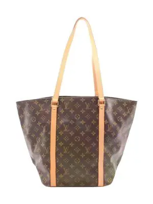 LOUIS VUITTON Monogram Canvas Tote Bag - Brown
