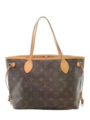 LOUIS VUITTON Monogram Canvas Neverfull Pm Tote Bag - Brown