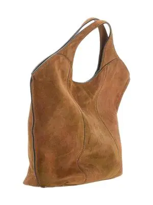 GIANNI CHIARINI Infinity Suede Tote Bag - Brown