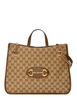 Gucci Horsebit 1955 Medium Tote Bag - Brown