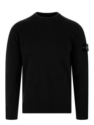 Stone Island Knitted Sweatshirt - Black