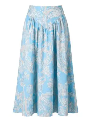 OH!ZUZA NIGHT&DAY Oh!Zuza Night&Day Abstract Print Midi Skirt