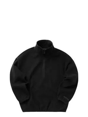 Fear Of God Fear Of God Essentials SS25 Brushed Half Zip Sweatshirt Black