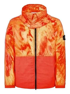 Stone Island Heat Reactive Hooded Nylon Jacket - Orange