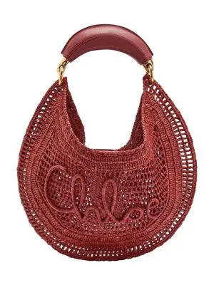 Chloé Raffia Shoulder Bag - Red