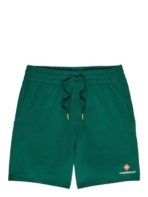 Casablanca Logo Cotton Shorts - Green