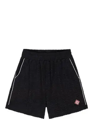 Casablanca CASABLANCA Logo-Monogrammed Terry Shorts Black