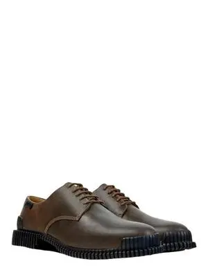 Camper Pix Leather Derby Shoes - Brown