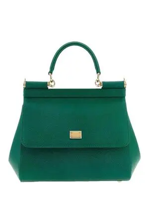 Dolce & Gabbana Small Sicily Tote Bag - Green
