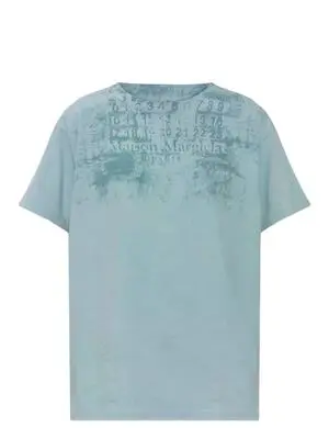 MAISON MARGIELA Logo Print T-shirt - Blue