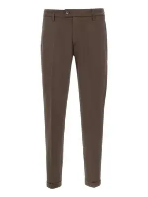 RE-HASH Re-Hash Slim Fit Trousers Brown