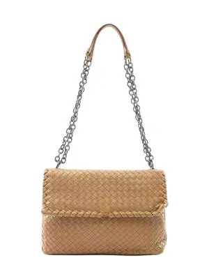 Bottega Veneta 2000s Olympia Intrecciato Shoulder Bag - Neutrals