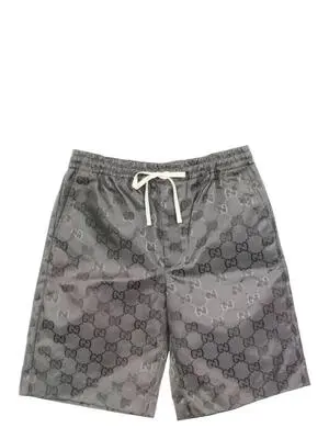 Gucci Gg Monogram Shorts - Grey