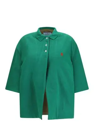 Prada Pure Cotton Pique Jacket - Green