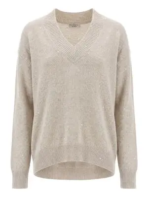 Brunello Cucinelli BRUNELLO CUCINELLI V-Neck Sweater Multicolor