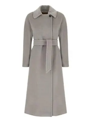 Max Mara Belted Long Coat - Multicolor