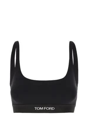 TOM FORD Ribbed Logo Sports Bra - Multicolor