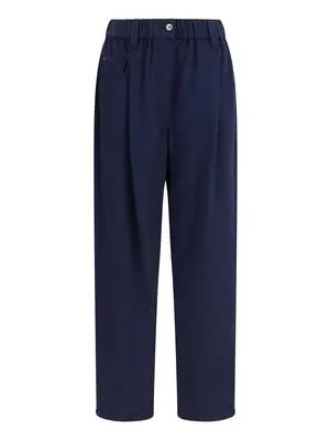 Brunello Cucinelli Stretch Wool Trousers - Blue