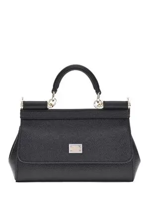 Dolce & Gabbana Sicily Small Leather Handbag - Black