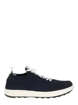 Kiton Fabric Sneakers With Lace-up Closure - Blue