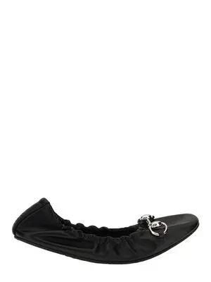 Gucci Prima Ballerinas With Horsebit Detail - Black