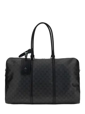 Gucci Gg Travel Bag With Web Stripe - Black