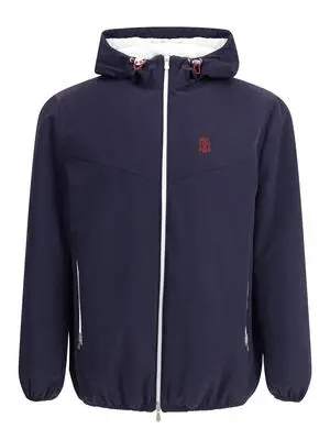 Brunello Cucinelli Waterproof Hooded Jacket - Blue