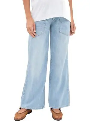 DL1961 Hepburn Wide Leg Maternity Jeans - Beachfront