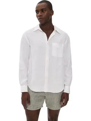 Madewell X Linen Button Down Shirt - White