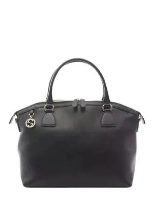 Gucci Interlocking G Two-way Handbag - Black