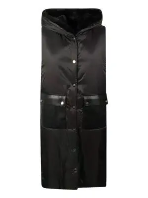 Max Mara Hooded Quilted Gilet - Black