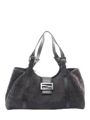 Fendi 2000s Zucchino Canvas Tote Bag - Brown