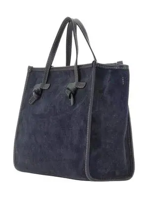 MARCELLA CLUB Suede Tote Bag - Blue
