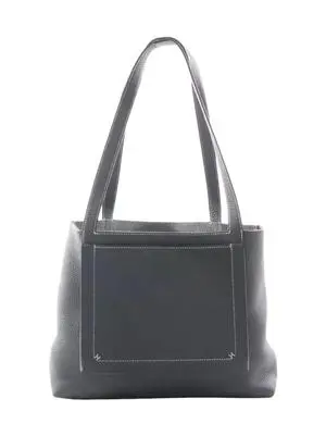 Hermès Cabas-élégance 31 Clemence Leather Tote Bag - Black