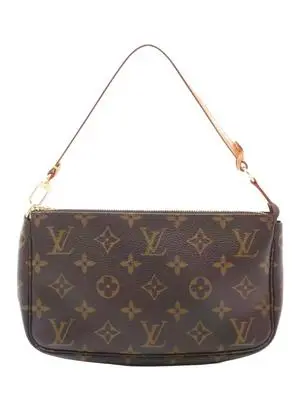 LOUIS VUITTON Monogram Pochette Accessoires Handbag - Brown