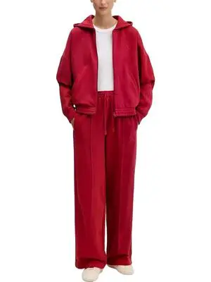 Adidas Logo Detail Tracksuit - Red
