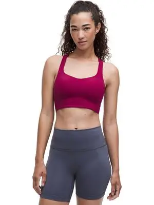 Lululemon Like A Cloud Train Bra Raspberry Rave