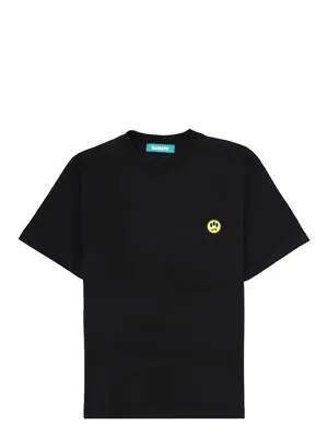 BARROW Cotton T-shirt With Embellished Logo - Black