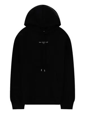 Maison Kitsuné Organic Cotton Logo Hoodie - Black
