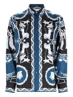 Versace Printed Silk Shirt - Multicolour