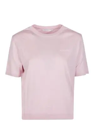 Patrizia Pepe Round Neck Short Sleeve T-shirt - Shell Lilac