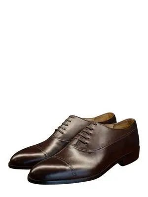 HARMAIN LEATHERS LTD The Maverick Leather Oxford - Brown