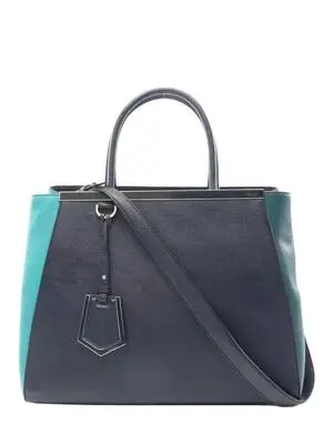 Fendi 2jours Leather Handbag - Blue