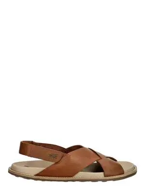 Fly London Crossover Strap Slingback Sandals - Brown