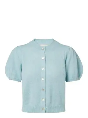 DÔEN Anisa Alpaca And Wool-blend Cardigan - Blue
