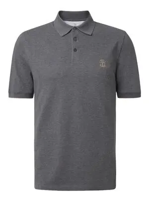 Brunello Cucinelli Cotton Piqu� Polo Shirt - Grey
