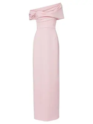 Carolina Herrera Sofia Crepe Bustier Gown - Pink