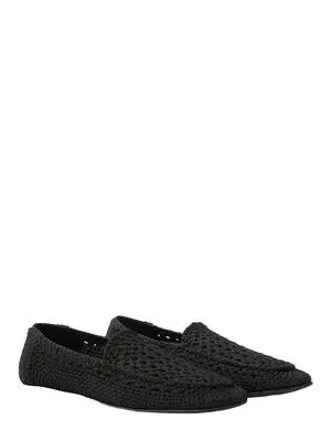 Dolce & Gabbana Woven Loafers - Black