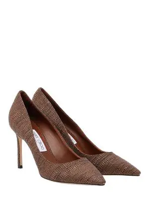 JIMMY CHOO Romy Woven Pumps - Brown